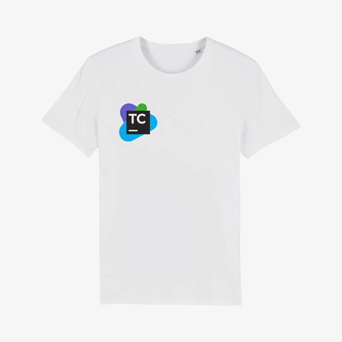 TeamCity 24/7 White T-Shirt — JetBrains Merchandise Store